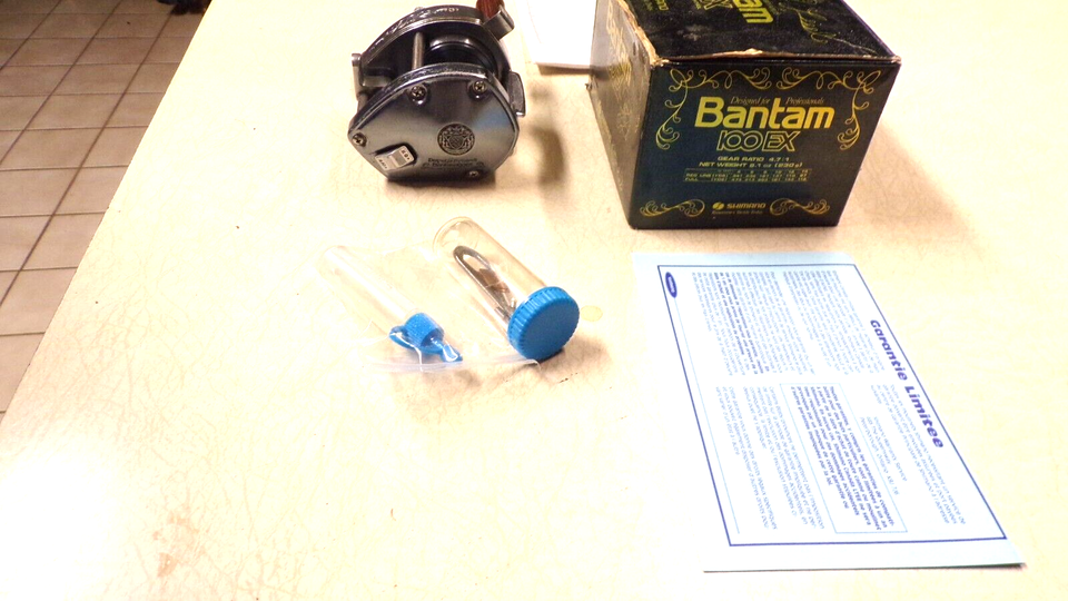 SHIMANO BANTAM FISHING REEL W/ BOX - BANTAM 100-EX - WORKS GREAT | eBay