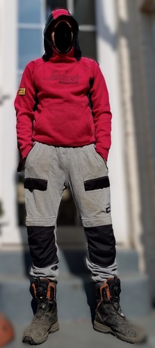 SITE grey work knee pocket trackie tracksuit bottoms 34-36W 29L builder ...