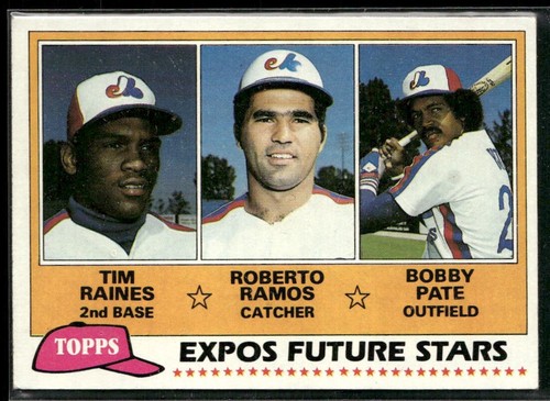 Tim Raines / Roberto Ramos / Bobby Pate 1981 Topps #479 - Montreal ...