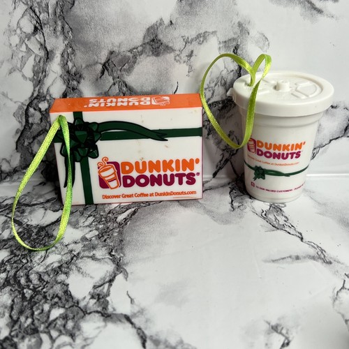 2001 Dunkin' Donuts Christmas Tree Ornament Collector Holiday Coffee ...