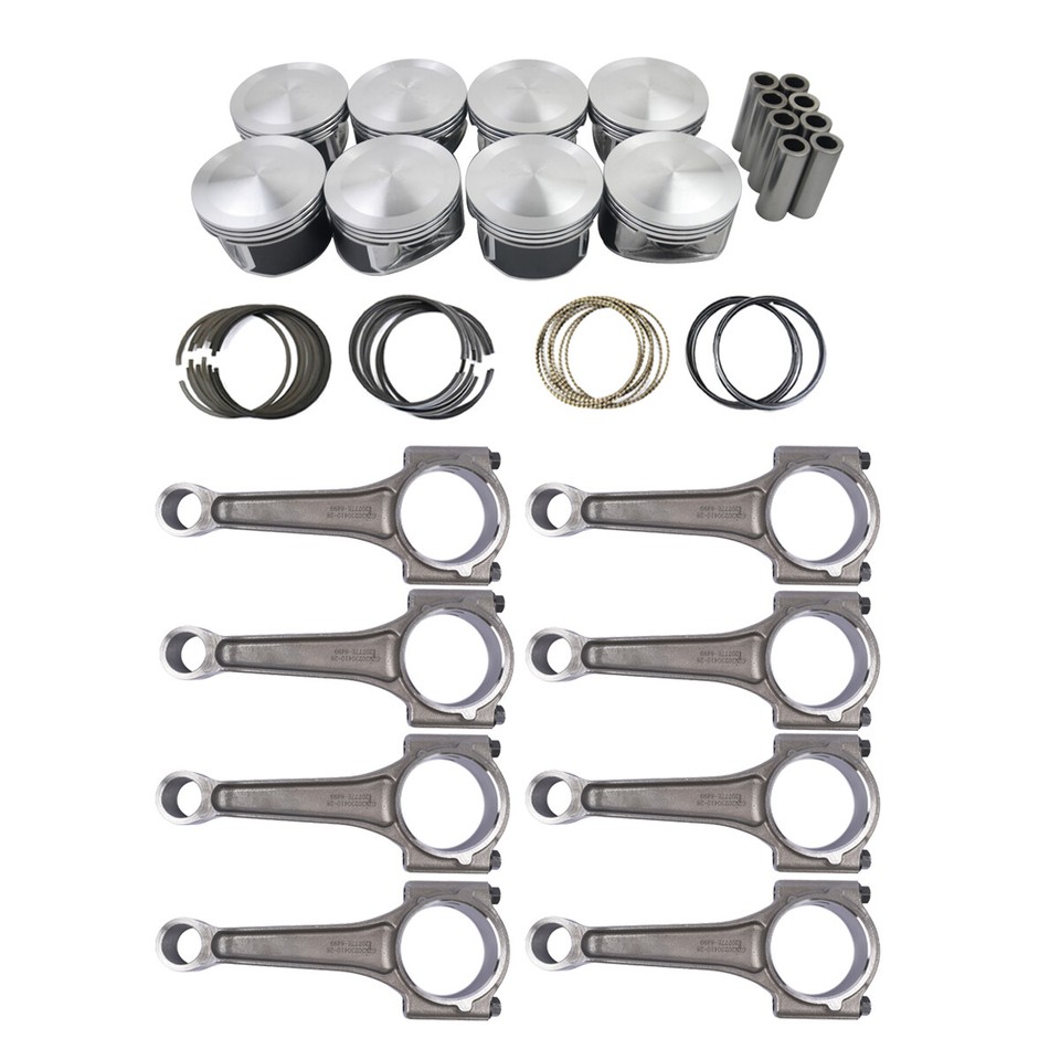 8x Pistons + 8x Rods Kit For 03-08 Chrysler Dodge Magnum Jeep Ram 1500 ...