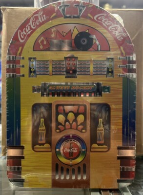 1998 Vintage Coca-Cola Coke Soda Jukebox Collectible Popcorn Tin 6" x 4 ...