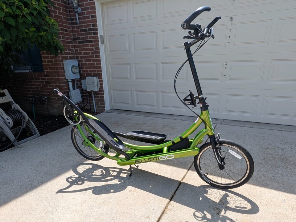 Green ElliptiGO 8C, 8 Speed Elliptical Bike, Lightly Used, Great ...