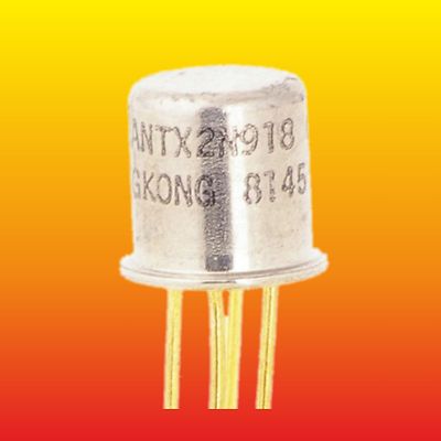 2N918 MBR GOLD SILICON NPN TRANSISTOR 0.2W 50mA ~2N3570 2SC1199 BFR37 ...