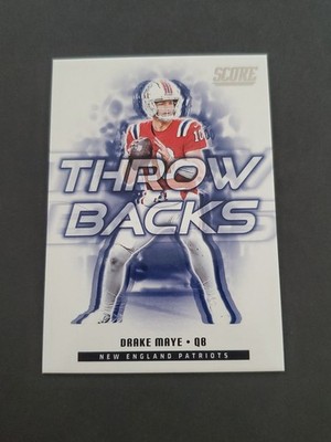 Drake Maye 2025 Score Football THROWBACKS #3 New England Patriots | eBay