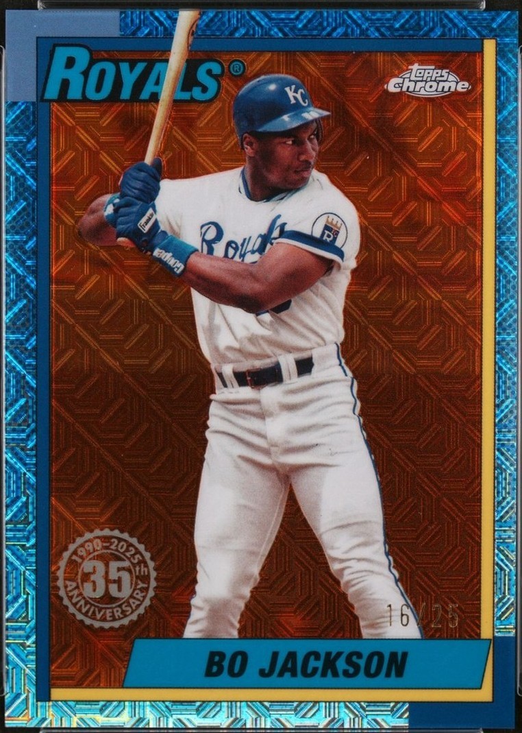 2025 Topps Series 1 - 1990 Topps Chrome Silver Pack Bo Jackson #T90C-92 ...