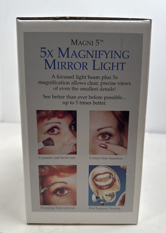 Vintage Floxite Magni 5 - 5x Magnifying Mirror Light | eBay