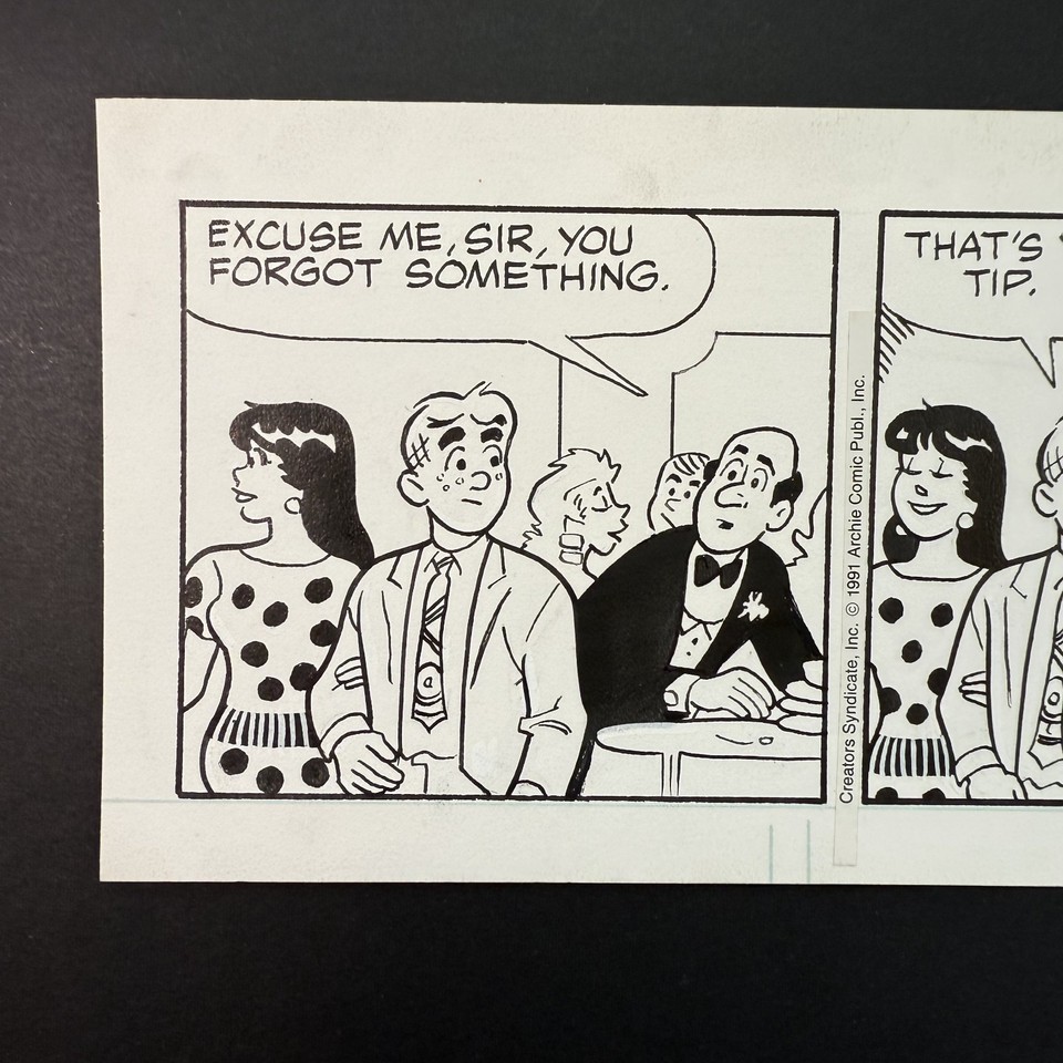 Archie Veronica Original Comic Art Signed Dan DeCarlo Romance Daily ...
