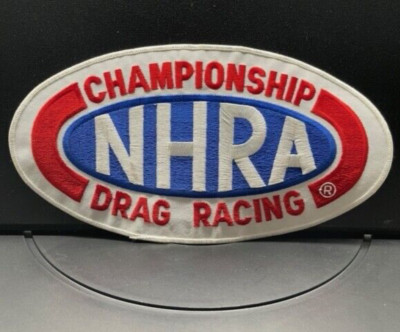 VRHTF VTG RARE NHRA CHAMPIONSHIP DRAG RACING MEMBER PATCH 9.25" X 4.5 ...