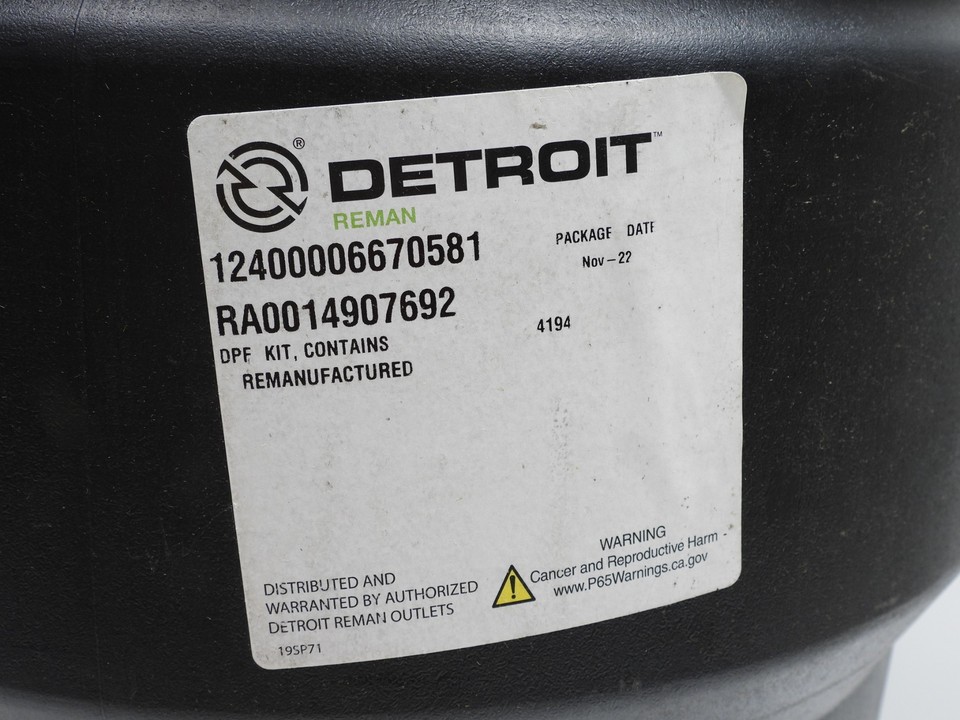 Genuine Detroit RA0014907692 DPF Diesel Particulate Filter *NO CORE ...