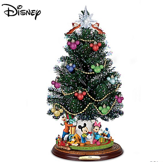 Bradford Exchange Disney Tabletop Christmas Tree With Lights Music And ...