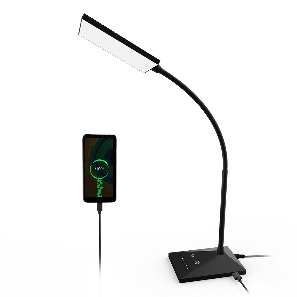 Touch Sensor Desk Lamp Table Light Eye-Caring Reading 5 Modes LED Desk ...