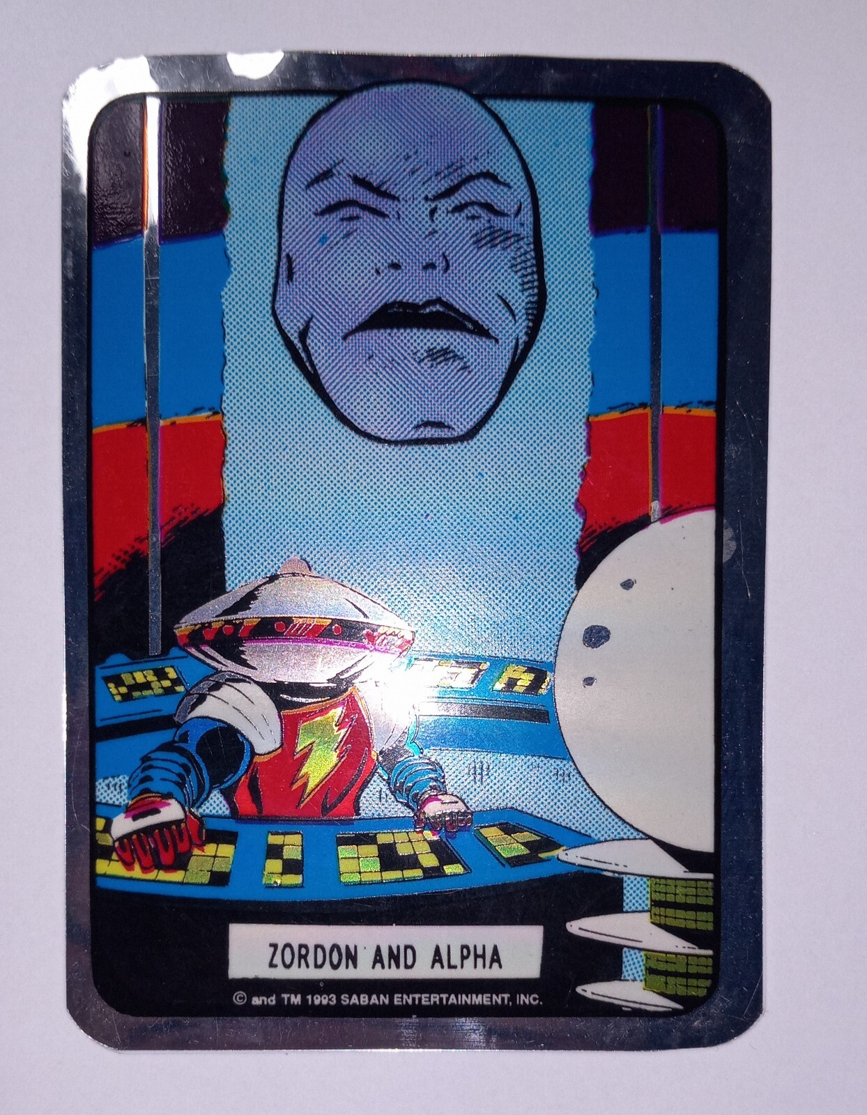 1993 Mighty Morphin Power Rangers ZORDON & ALPHA Vintage Vending Foil ...