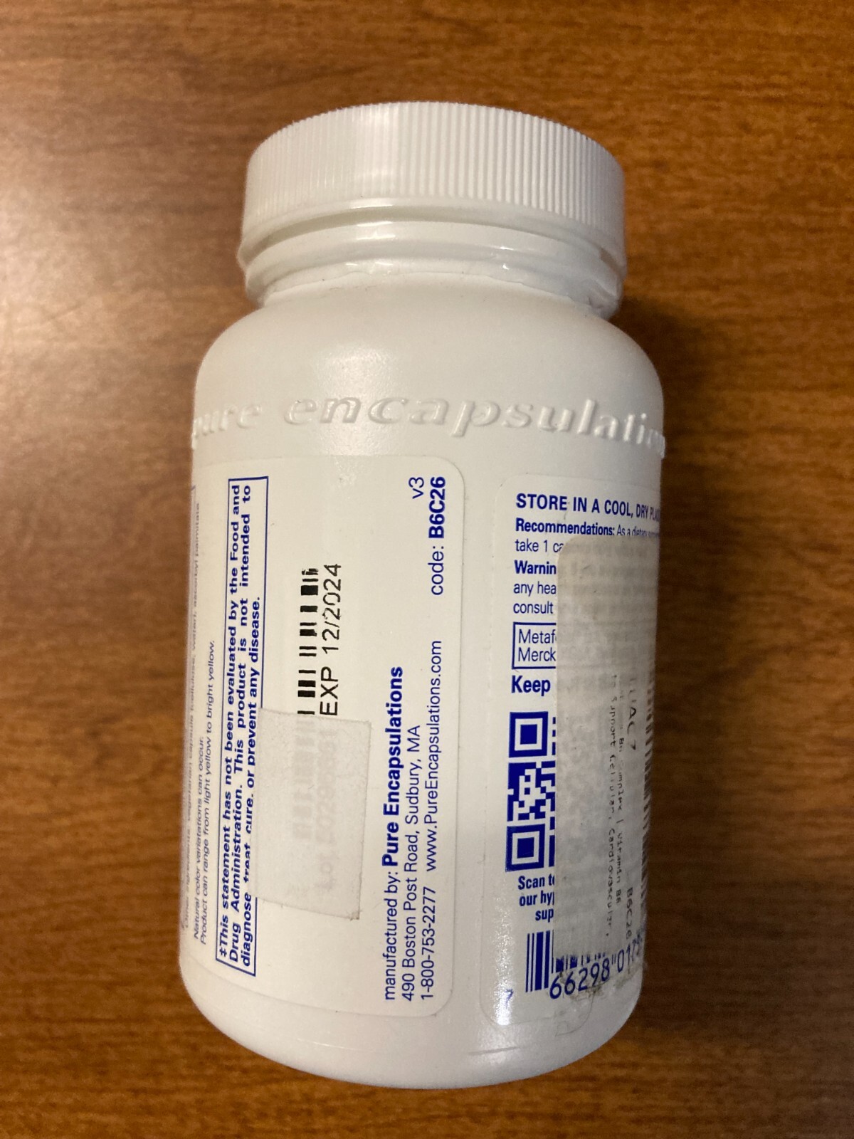 Pure Encapsulations B6 Complex Dietary Supplement - 120 Capsules for sale online | eBay