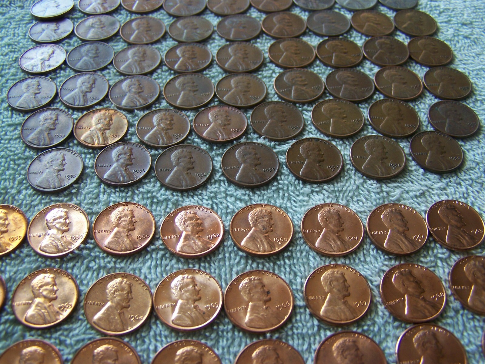 Complete Lincoln Cent Collection 1941-1974 PDS Mints - Wheat & Memorial ...