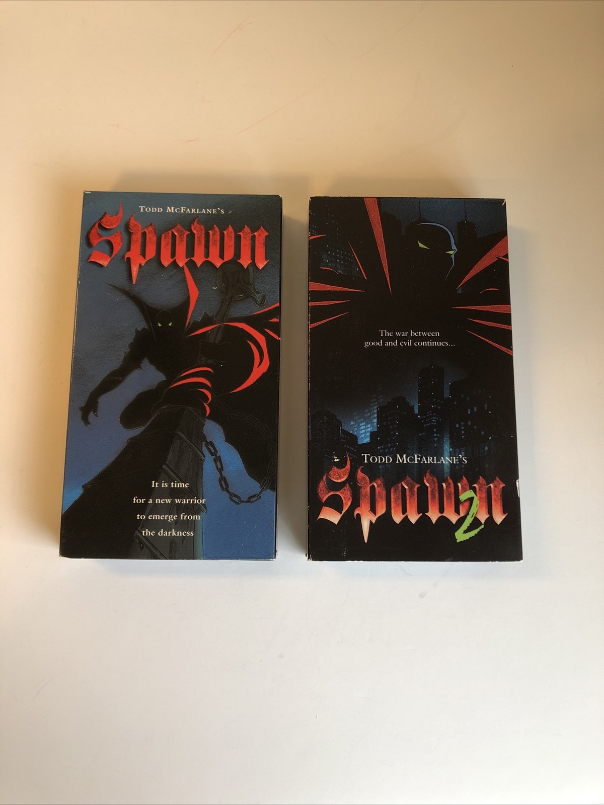 Todd Mcfarlane's Spawn 1997 And Spawn 2 1998 VHS Tape Lot Set ...