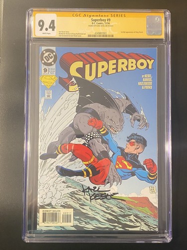 superboy 9 king shark Cgc 9.4 Signed By Karl Kesel | eBay