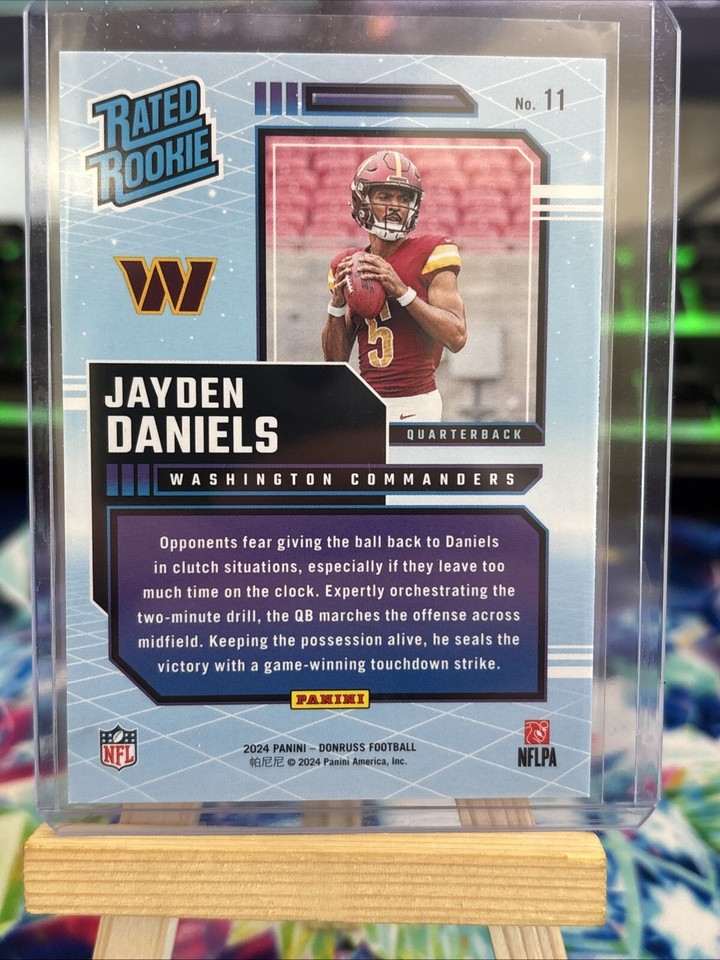 2024 Donruss Retro Rated Rookie Jayden Daniels #11 | eBay