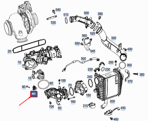 MERCEDES-BENZ A W177 Intake Manifold Pressure Sensor A0091538528 | eBay