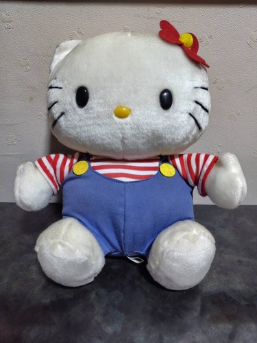 Hello Kitty Overalls Plush Toy Flapping Hello Kitty Sanrio Retro TAKARA ...