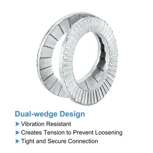 Wedge Locking Washers for #10 Bolts, 20pcs 304 Stainless Steel Washers ...