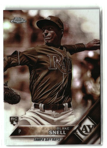 Blake Snell 2016 Topps Chrome #181 Sepia Refractor Tampa Bay Rays ...