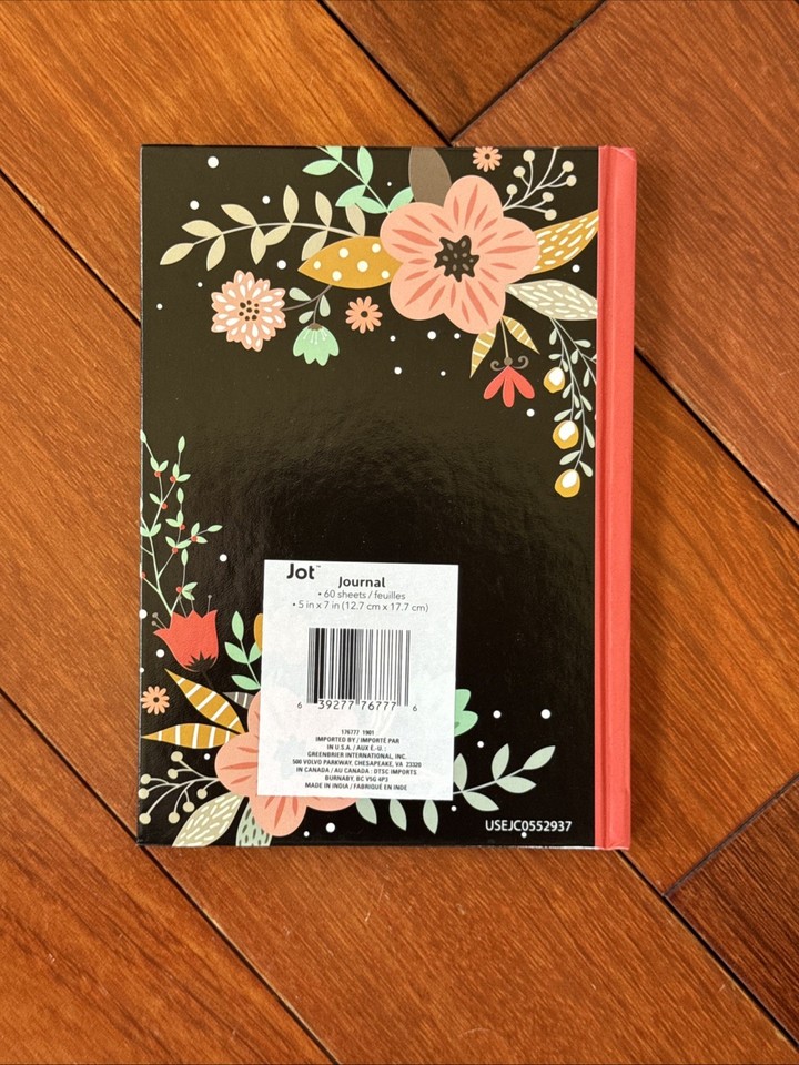 Jot My Thoughts Journal Notebook Diary 5"X7" 60 Ruled Sheets ...