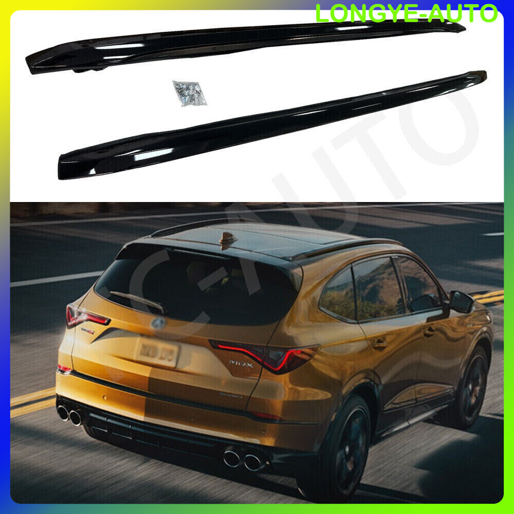 Black Roof Cross Bars 4pc Roof Rack Cross Bars For Acura MDX 2014-2021 ...