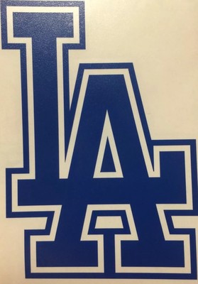 Los Angeles Dodgers "LA" Decal Sticker Car Window ManCave Toolbox | eBay