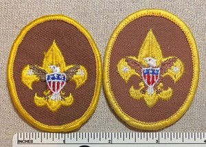 Two (2) Vintage TENDERFOOT Boy Scout Rank Badge PATCHES BSA Uniform ...