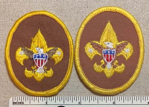 Two (2) Vintage TENDERFOOT Boy Scout Rank Badge PATCHES BSA Uniform ...