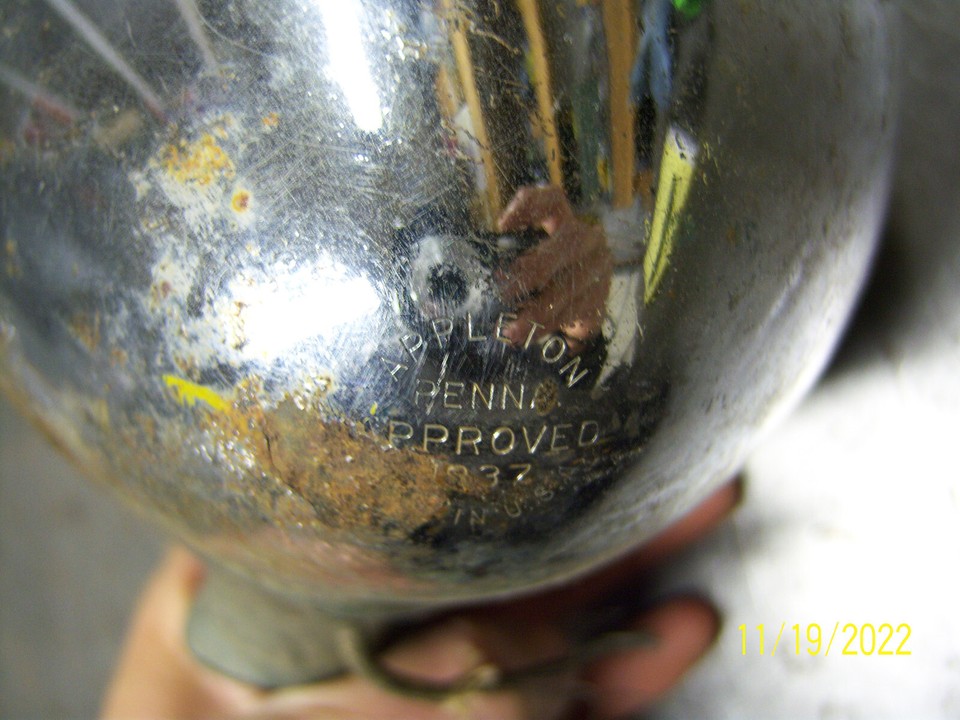 Appleton Fog Light Studebaker Accessory Driving Light Spot 1930s 40s ...