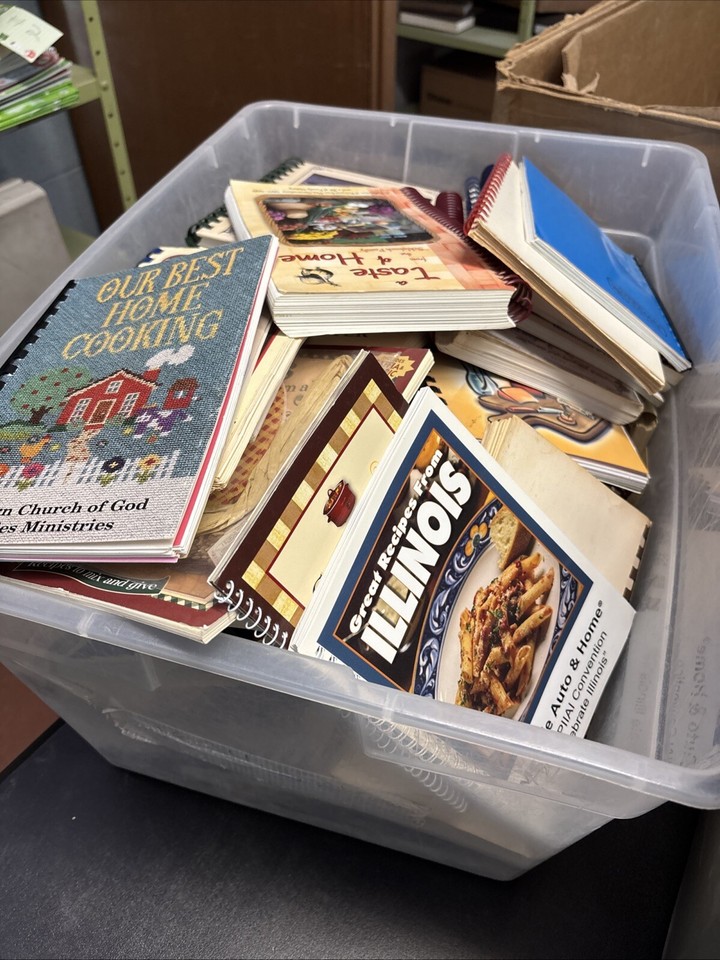 Vintage Church/other Spiral Bound Local Recipe Cookbooks - Random Lot ...