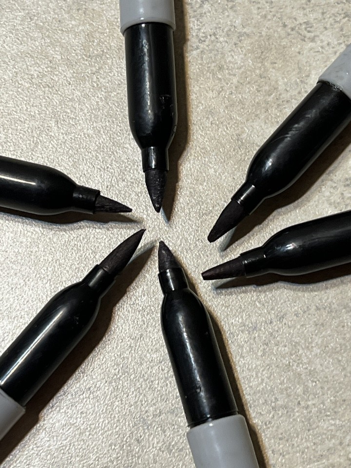 EDC Black Self Defense Pen Tactical Sharpie pens with G10 Marlin spike ...