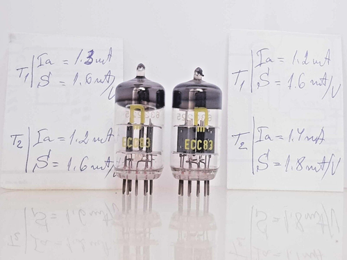 2 x ECC83 RFT DDR MATCHED PAIR STRONG Tube 12AX7 ECC803s 902006 SAME ...