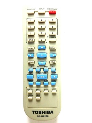 TOSHIBA DVD REMOTE CONTROL SE-R0268 for SD270E SD270EKBGREEN ...