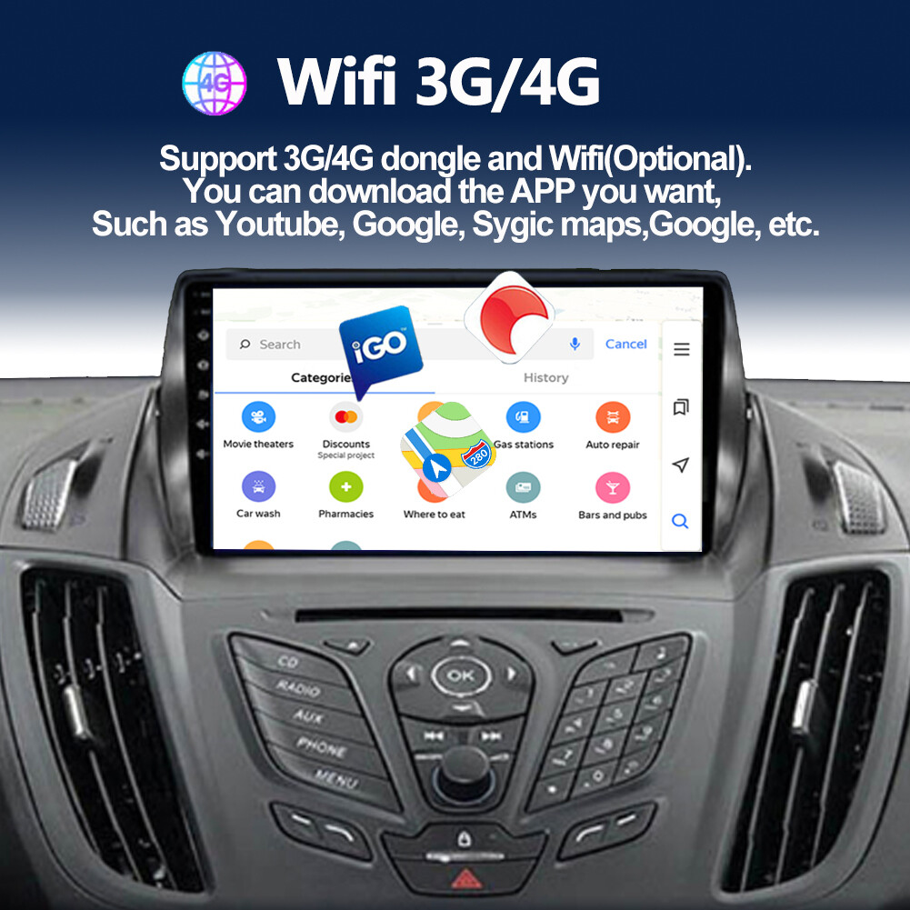 For Ford Escape 2013-2019 Ford Kuga 2012-2018 Car Stereo Radio GPS ...