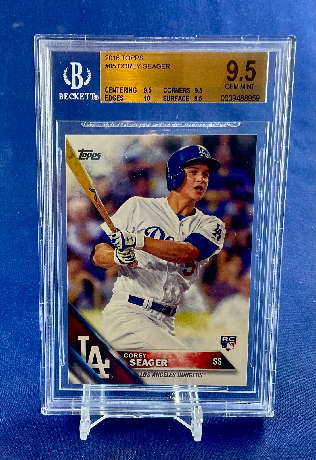 COREY SEAGER -- 2016 Topps ROOKIE #85 -- BGS 9.5 -- RC Dodgers | eBay