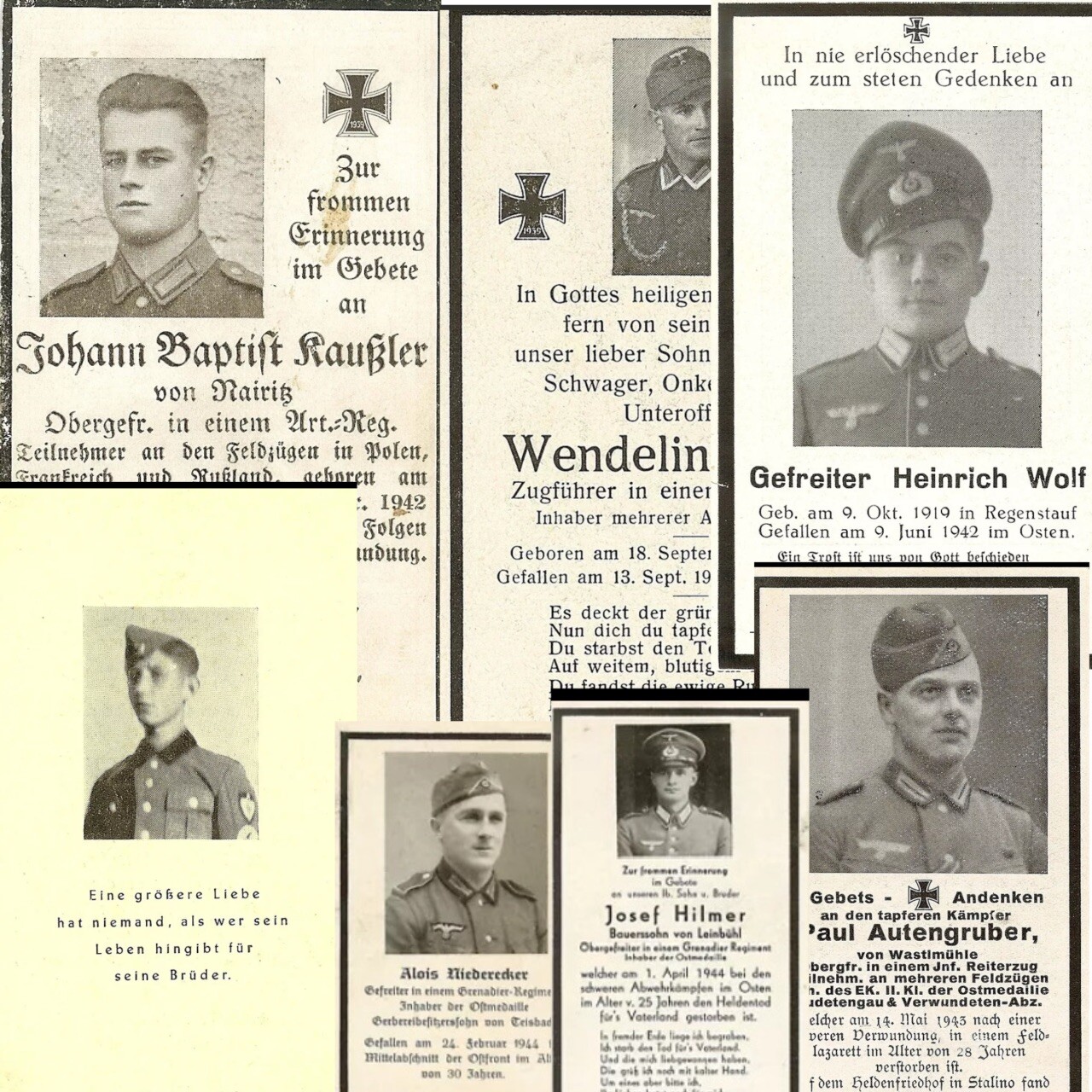 One Authentic WW2 German Death Notice | eBay