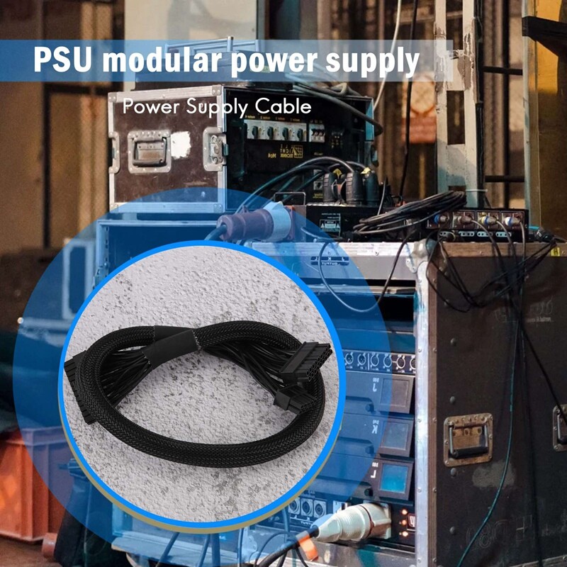 ATX 24Pin To 18+10Pin Motherboard PSU Modular Supply Cable for ...