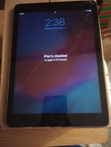 Apple iPad Air (1st Generation) A1475 16 GB, Wi-Fi, 9.7 in - ****PIN ...