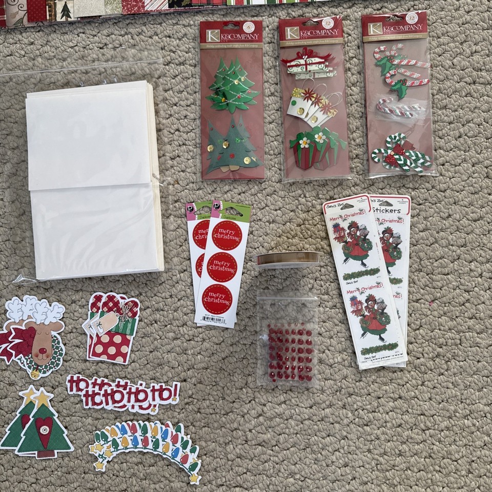 Christmas Card Making Embellishments Kit | eBay UK