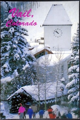 View of Iconic Vail Village Clock Tower, Gore Creek Dr., Vail, Colorado ...