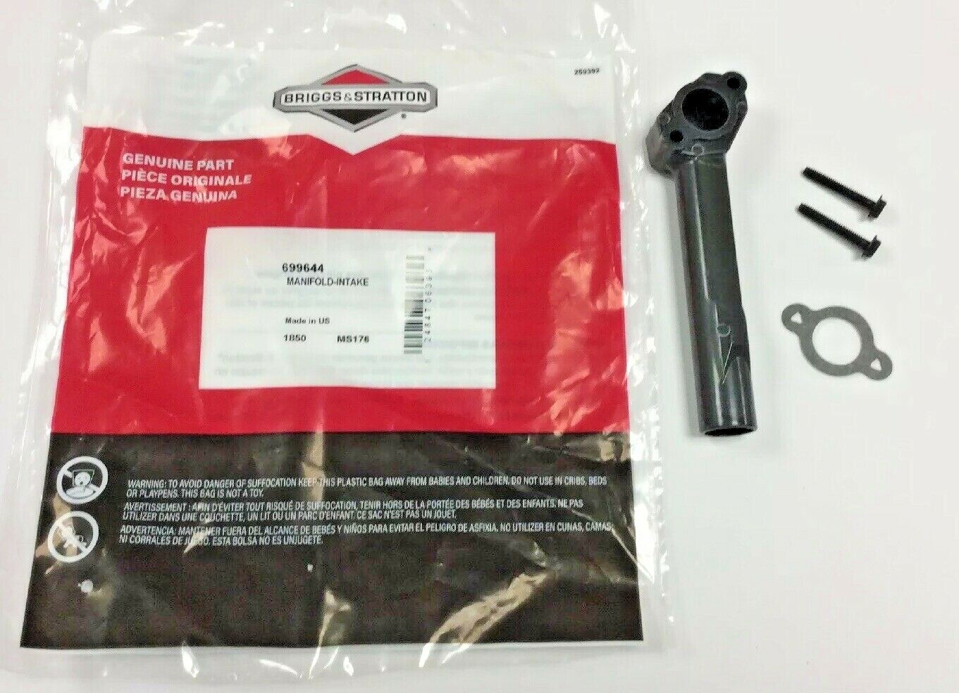 GENUINE BRIGGS & STRATTON AIR INTAKE MANIFOLD 699644 Sprint Quattro ...