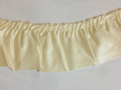 Cream Polish Cotton Gathered Trim 2 inches wide 1 yard | eBay