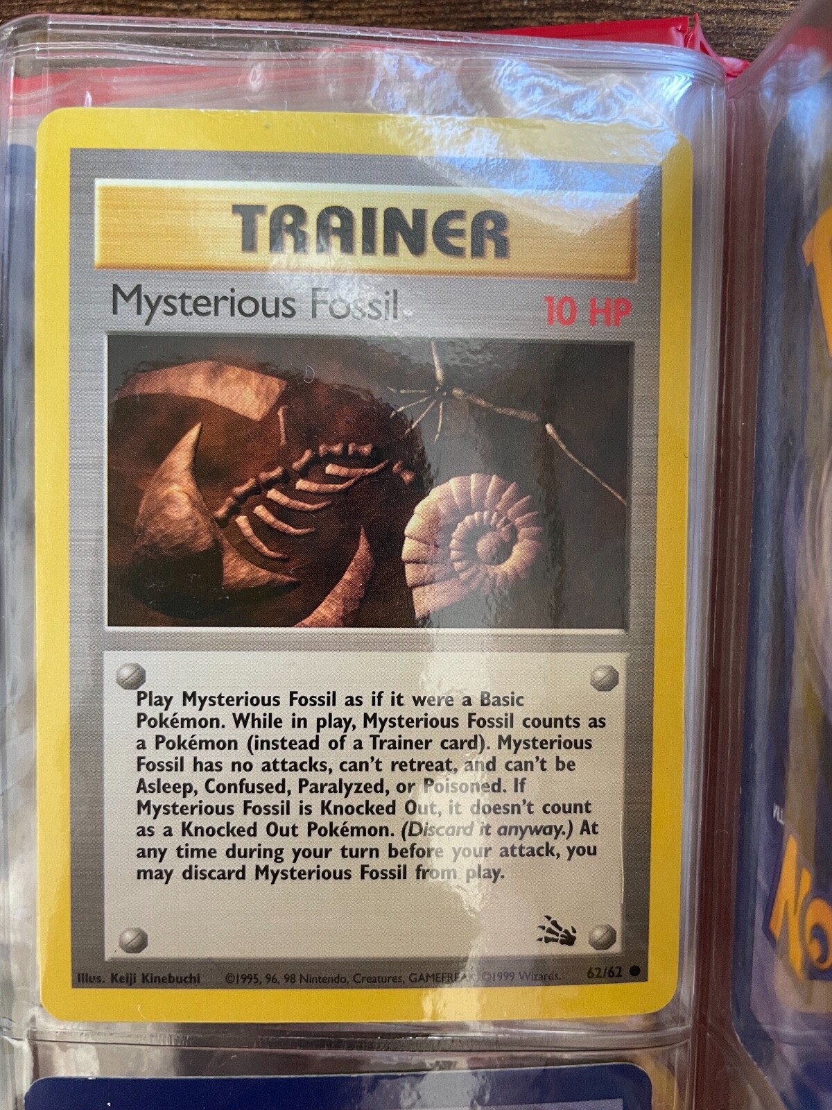 Pokémon TCG Mysterious Fossil Fossil 62/62 Common 1995, 96, 98 Near ...