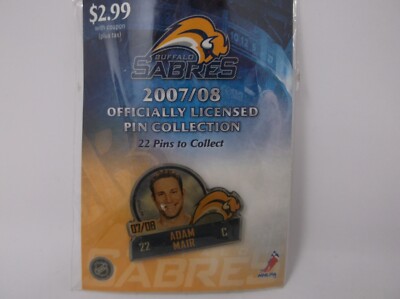 Buffalo Sabres 2007/08 Officially Licensed Collectors Pin #22 Adam Mair ...