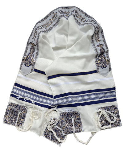 Kosher Tallit Talis children Prayer Shawl acrylic 8X39"/20x100cm Blue ...