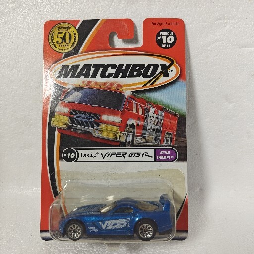 Matchbox Blue Dodge Viper GTS R Style Champs #10 of 75 (2001) 95206 | eBay