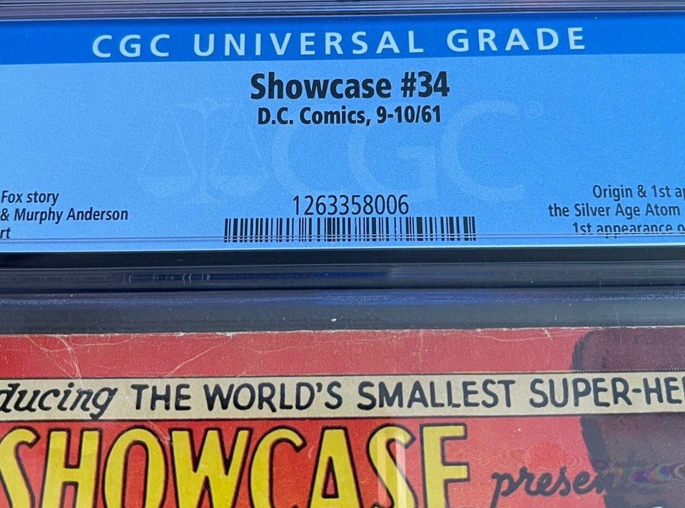Showcase #34 CGC 3.5 OW/W PGS 1961 Origin Silver Age Atom 1st Apr Jean Loring | eBay